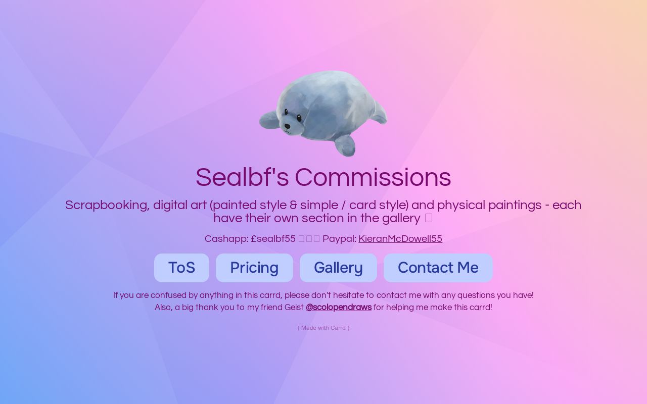 sealbf commissions